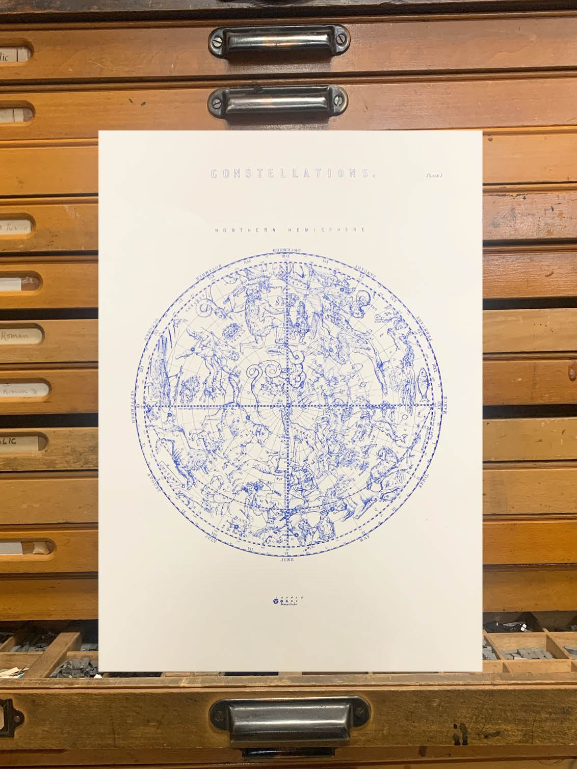 Constellations - A3 Risograph Print - The Passenger Press